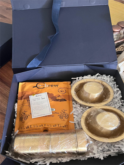 Traditional South Indian Coffee Gift Set | https://www.coorgbrew.com/