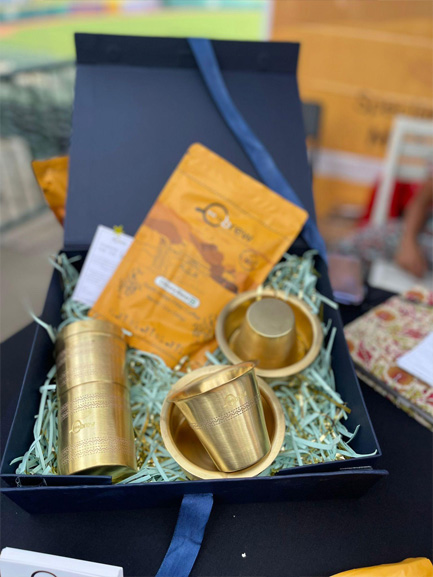 Traditional South Indian Coffee Gift Set | https://www.coorgbrew.com/